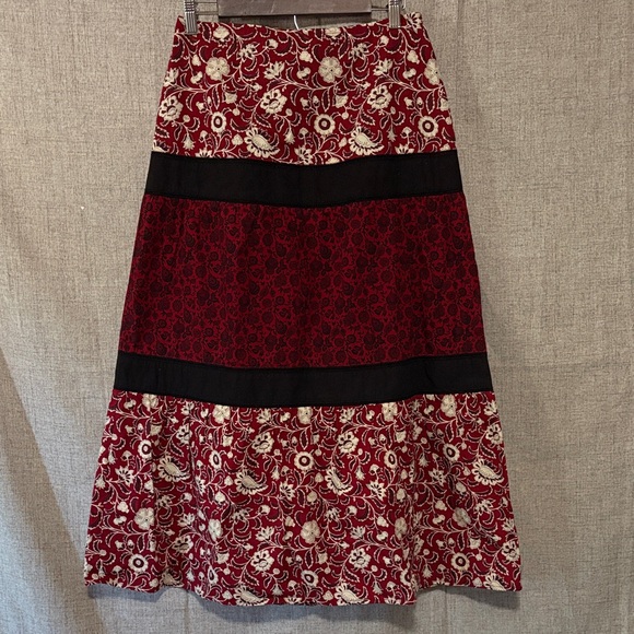 Apostrophe | Skirts | Apostrophe Cotton Tiered Cottagecore Maxi Skirt ...